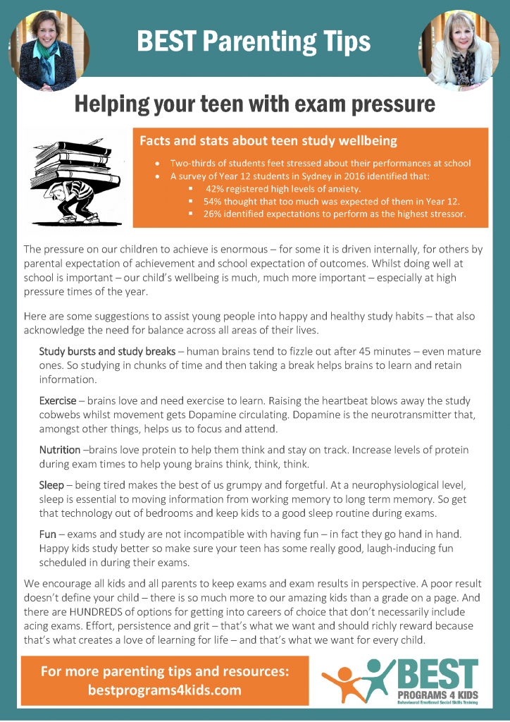 BEST Managing Exam Pressure – BEST Programs 4 Kids